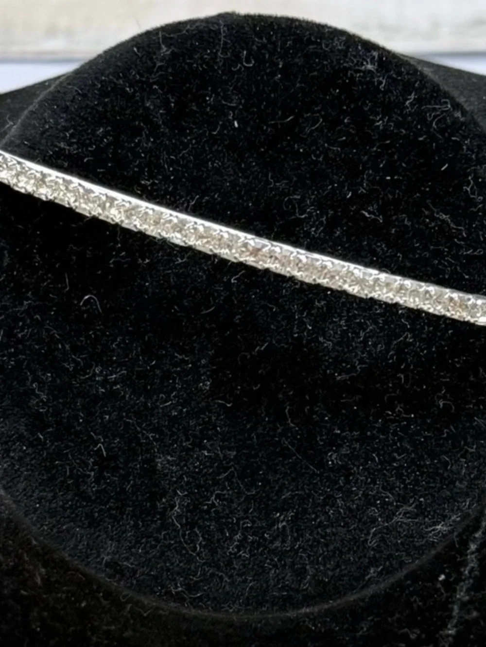 Napier | Jewelry | Napier Rhinestone Tennis Necklace Silver Tone ...